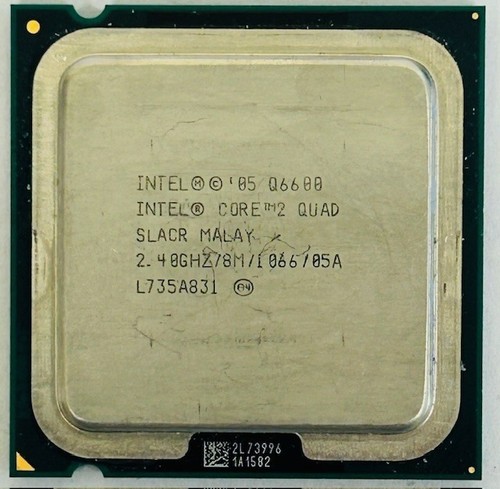Intel Core 2 Quad SLACR Q6600 2.40GHz 8MB 1066MHz Socket 775 Quad Core ...
