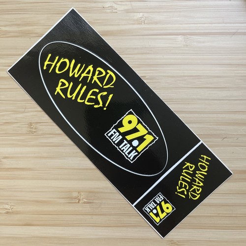Howard Rules! 97.7 FM Talk Skate Surf Sticker/ Decal | eBay