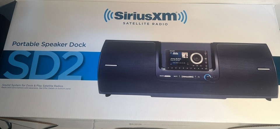 SiriusXM SXSD2 Boombox Onyx EZ XM Radio Receiver Power Supply Antenna ...