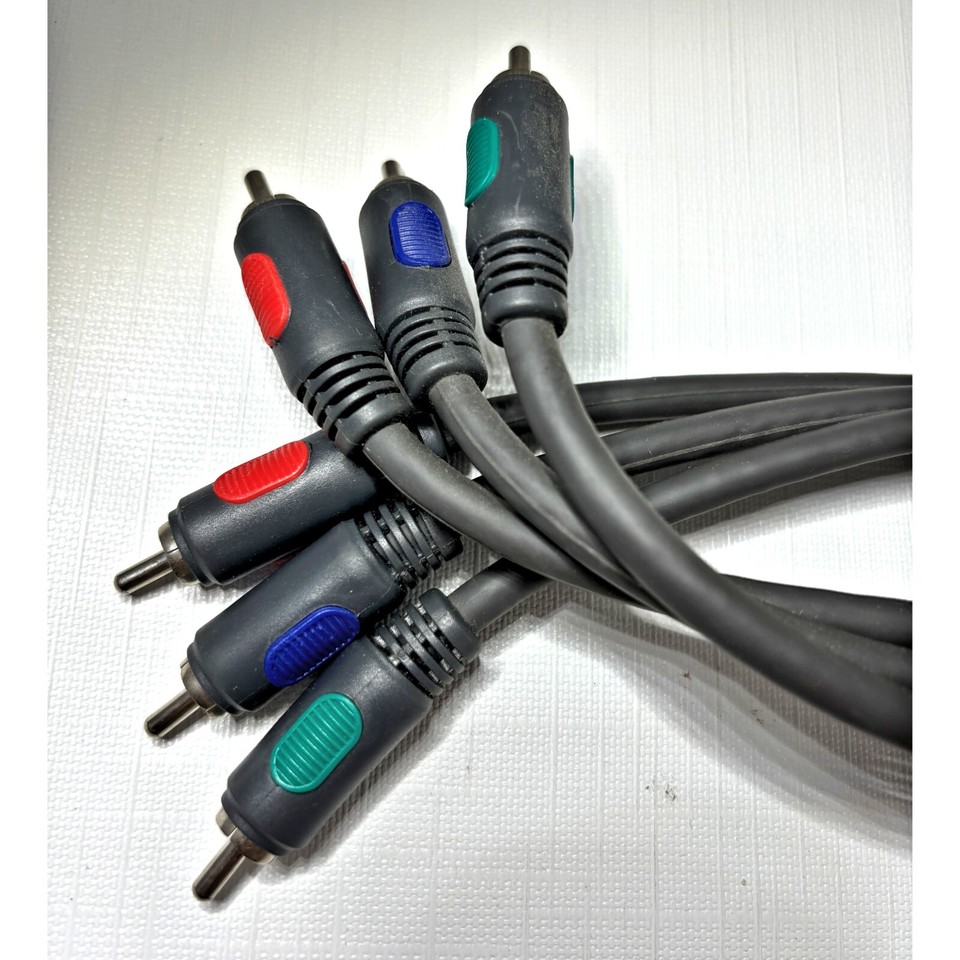 RCA Coaxial Component Video Cables 6FT Red Green Blue HDTV DVD VCR COAX ...