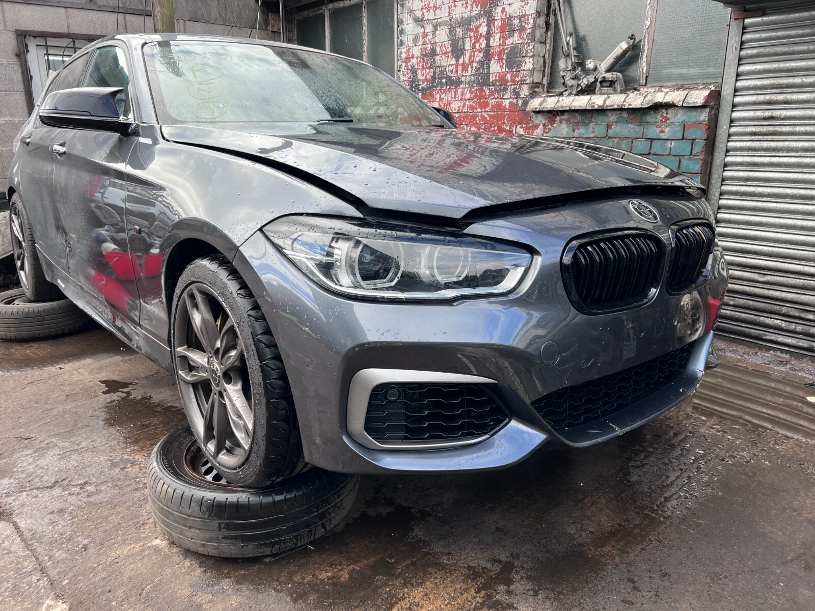 BMW 1 SERIES M140i COMPLETE FRONT END BUMPER HEADLIGHT WINGS RADS 2016 ...