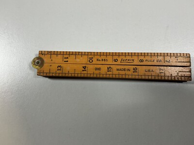 Vintage Lufkin Wooden Folding Ruler No. 651 | eBay