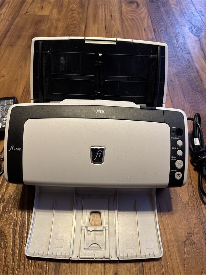 Fujitsu Fi-6130z Document Scanner WITH FEED TRAY!! 97564307843 | eBay