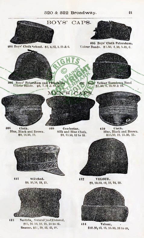 Boyden Malloy Co 1875 Samples CATALOG Nobby Styles Mens Wool Felt Hats ...
