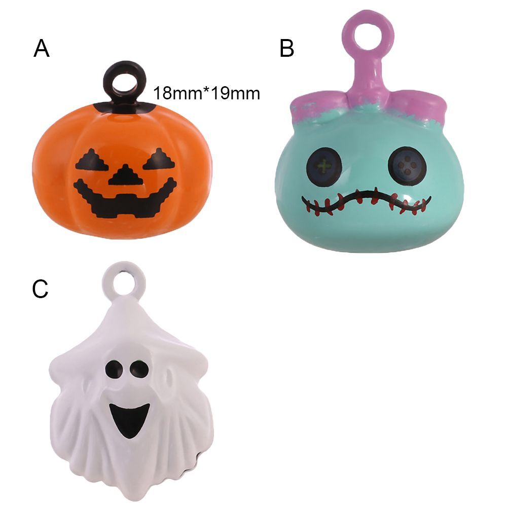 Supplies Pumpkin Ghost Jingle Bells Halloween Bell Pendants Decoration ...