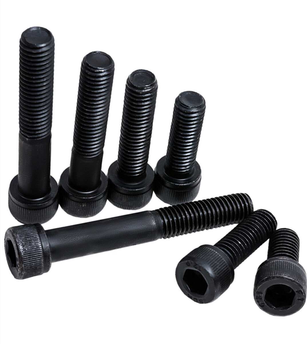Fine Thread Black 12.9 Steel Hex Socket Bolts Cap Head Screws M6 M8 M10 ...