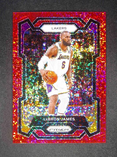 2023-24 Panini Prizm LeBron James #63 Red Sparkle SP | eBay