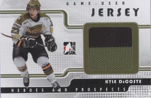 2008-09 In the Game Heroes and Prospects - Game Used Jersey Silver #GUJ ...