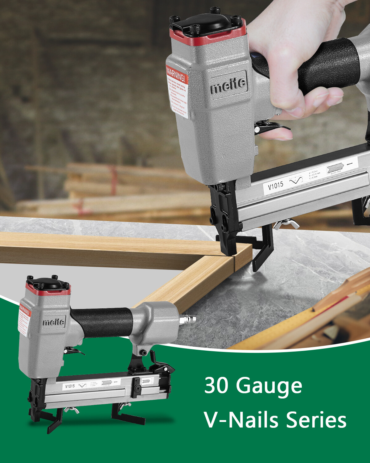 Meite Hardwood Type V-Nails Wedge For V1015B Photo Frame Tool 3/8" 1/2 ...