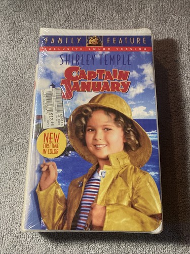 Shirley Temple VHS Captain January New Sealed Free Shipping N ...