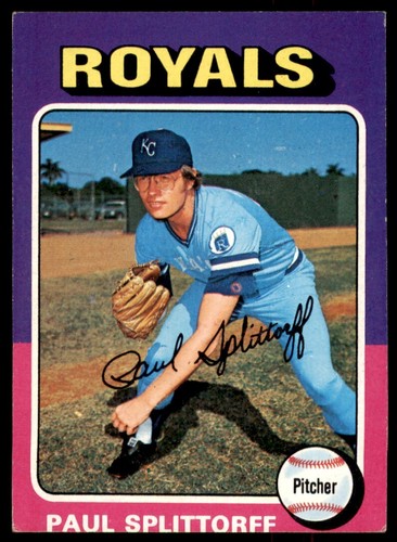 1975 Topps #340 Paul Splittorff VG Kansas City Royals | eBay