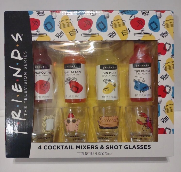 Friends The television Series 4 Cocktail Mixers & Shot Glasses NEW | eBay