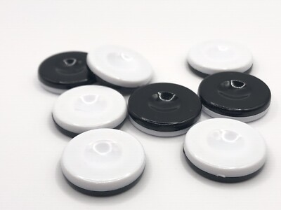 10 Othello Game Pieces Replacement Discs Chips Tokens Black White ...