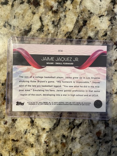 Jaime Jaquez Jr. 2023-24 Topps Chrome Helix Case Hit H-14 Rookie SSP ...