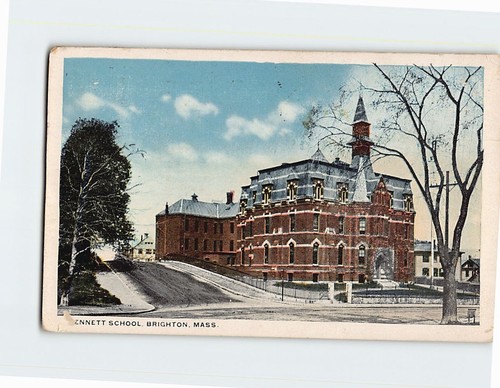 Postcard Kenneth School Brighton Boston Massachusetts USA | eBay