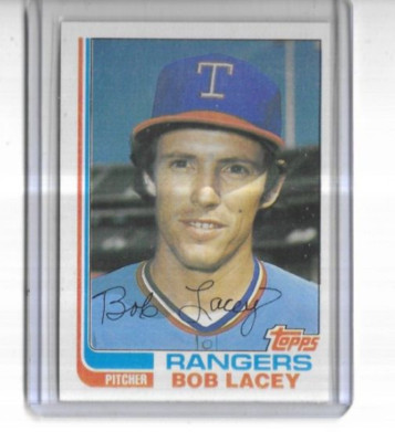 1982 Topps #103 Bob Lacey Texas Rangers | eBay
