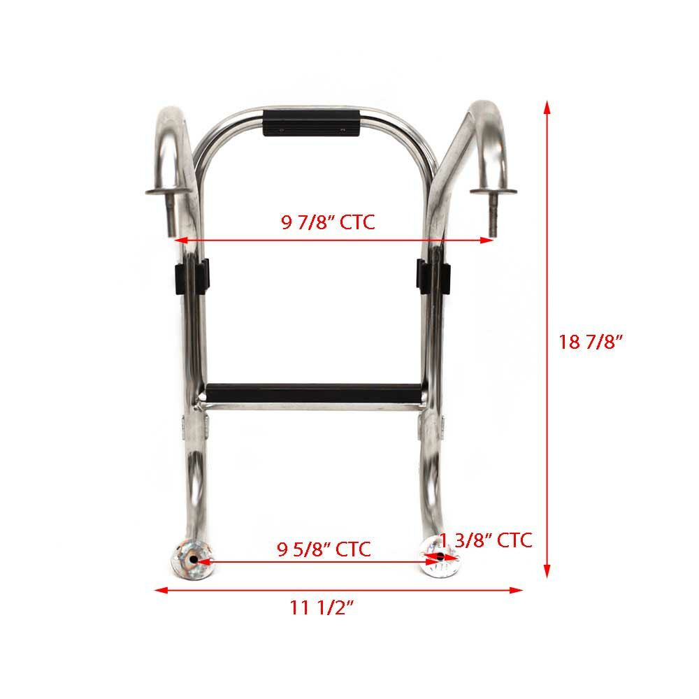 Bass Cat Boat Folding Ladder 49501 | Cougar 2008 Stainless 2-Step | eBay