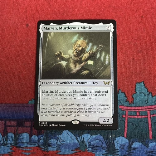 Marvin, Murderous Mimic foil MTG single, Duskmourn House of Horror ...