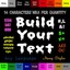 Build Your Text Sticker - Custom Text Decal - Choose Color Size Style ...