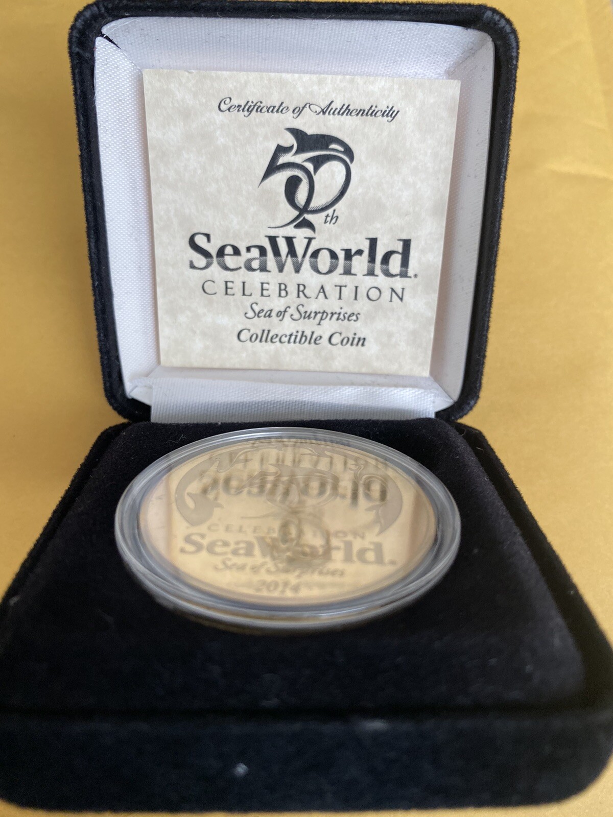 Seaworld 50th Anniversary Collectible Coin Sea of Surprises 2014 ...