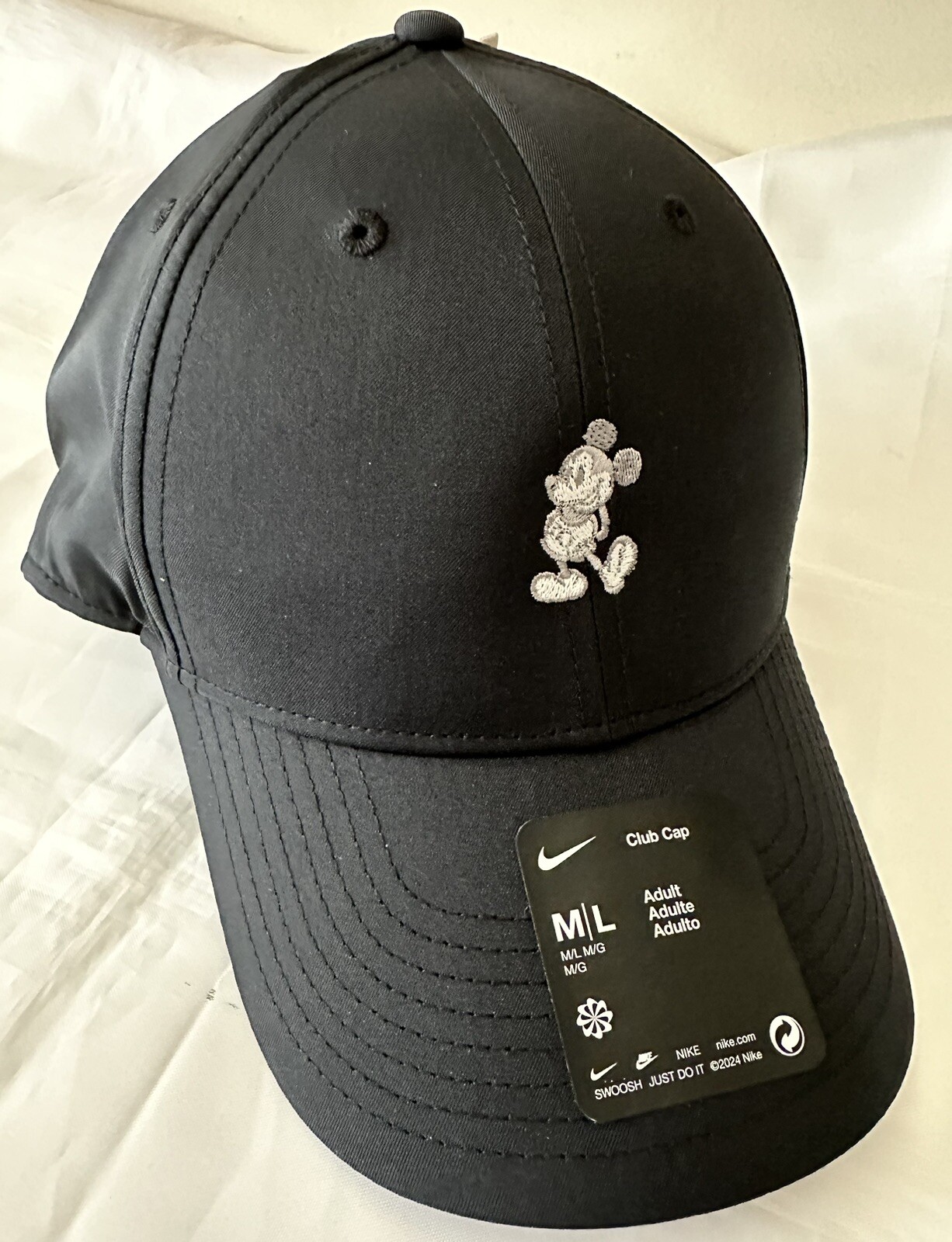 NIKE/DISNEY CLUB CAP, MICKEY MOUSE SIZE M/L, BLACK, STYLE: FB6452-010 ...