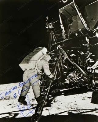 8x10 Print Buzz Aldrin Jr. Descends Ladder Apollo 11 1969 #SNNA | eBay
