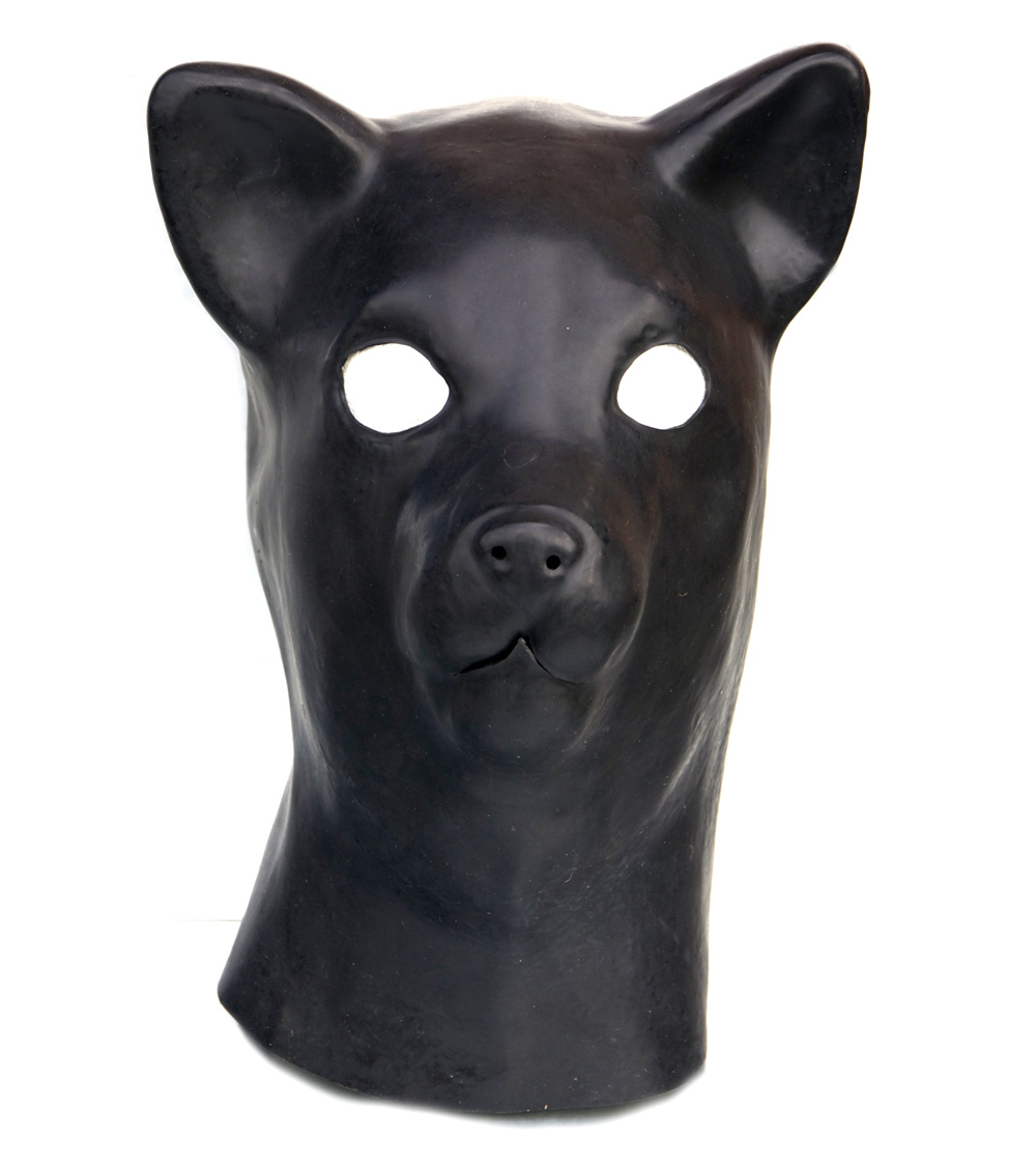 Latex Fetish Masks Hood Female Doll Dog Pup Play Fancy Dress Gimp Stag ...