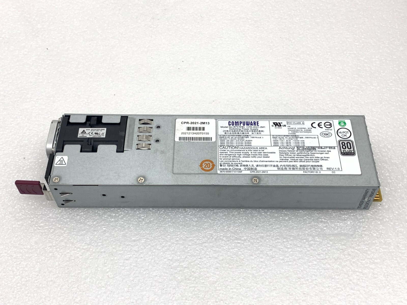 Compuware 2000w Switching Power Supply Cpr-2021-2m1 for sale online | eBay