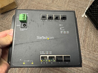 IES101G2SFPW Industrial 8 Port Gigabit Ethernet Switch w/2 MSA SFP ...