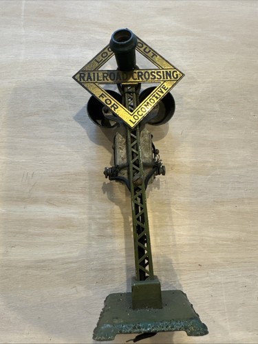 Vintage 1927 Prewar Lionel No.69 GREEN Railroad Crossing Warning Bell ...
