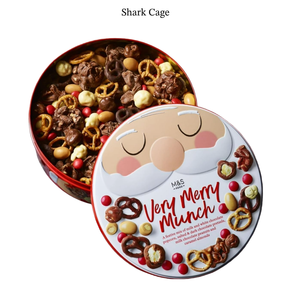M&S The Original Very Merry Munch 460g Tin– Festive Chocolate & Nut ...