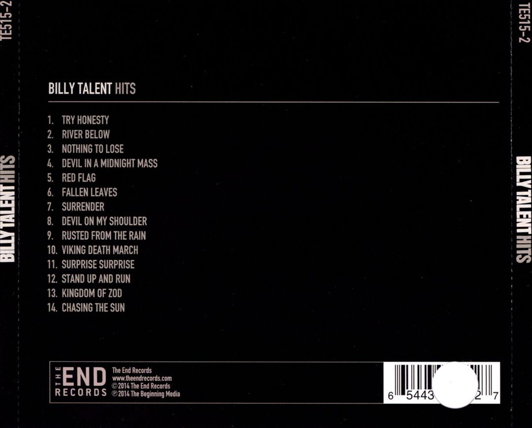 BILLY TALENT - HITS NEW CD 654436051527 | eBay