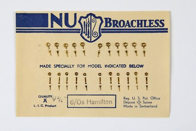 6/0S Hamilton Watch NOS Gold Hour and Minute Pointer Hands (One Pair ...
