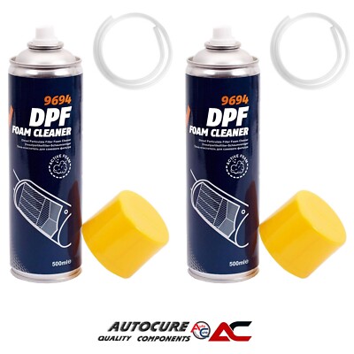 2x MANNOL DPF CLEANER x2 500ML FOAM DIESEL CLEANER SPRAY CAN BRAND NEW ...