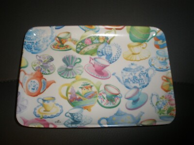 Design Imports Made in Italy Teapots & Teacups Mini Tray 6" x 4 ...