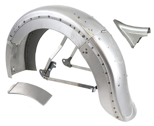 3 Piece Skirt REAR FENDER for 1936 - 1938 Harley Knucklehead & UL Big ...