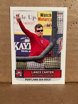 Lance Carter 2021 Portland Sea Dogs Team Card Red Sox | eBay