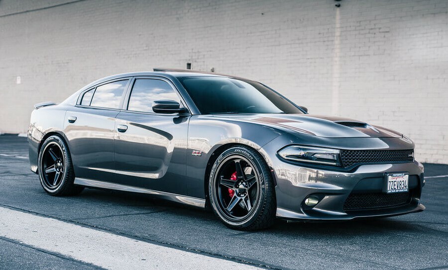 4 Dodge Demon Rims GLOSS BLACK 20x9.5 5x115 Fit Challenger Charger ...