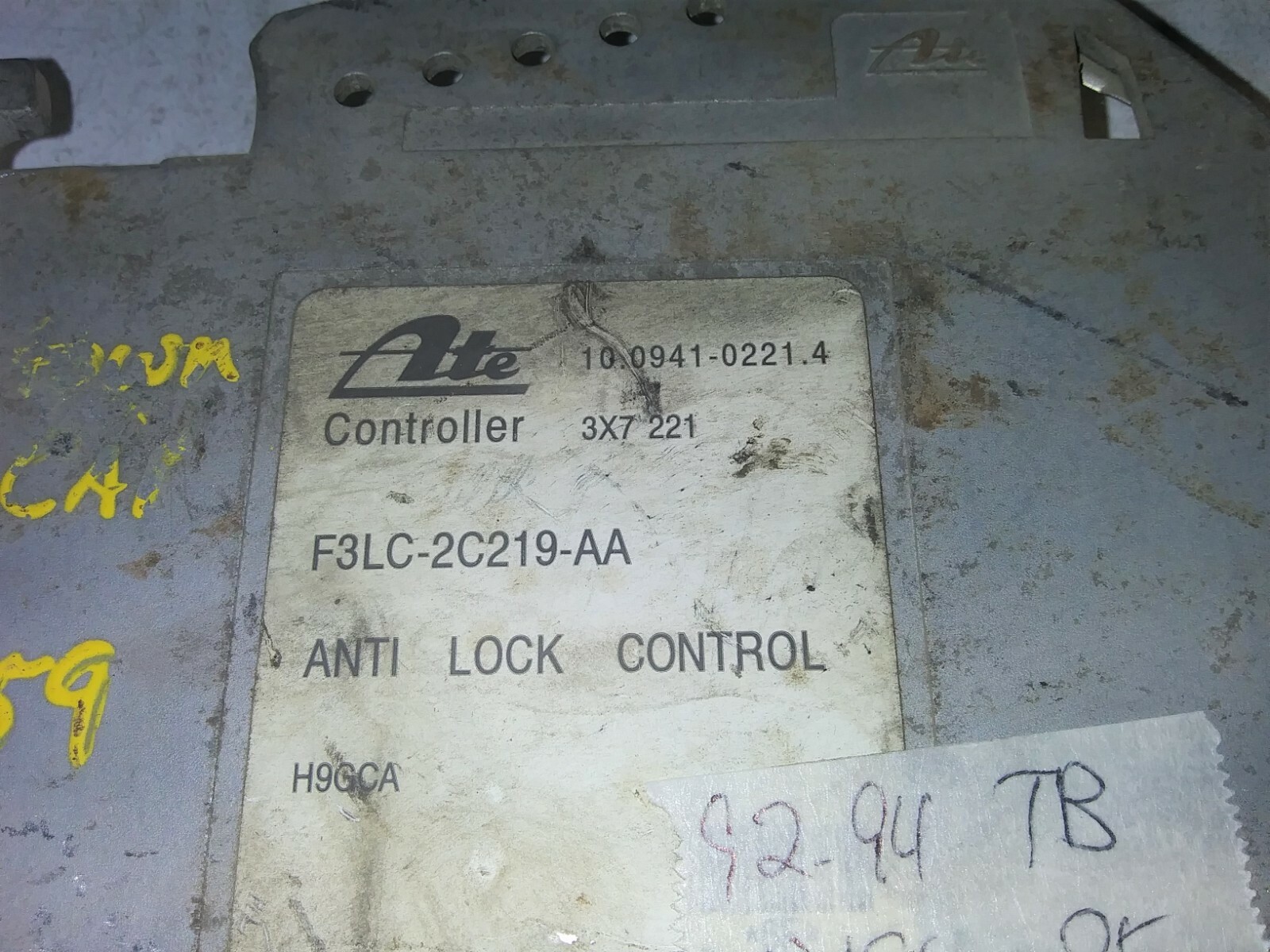 1992-1994 Ford Thunderbird abs anti-lock brake control module F3LC ...