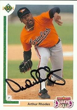 Arthur Rhodes autographed Baseball Card (Baltimore Orioles) 1991 Upper ...