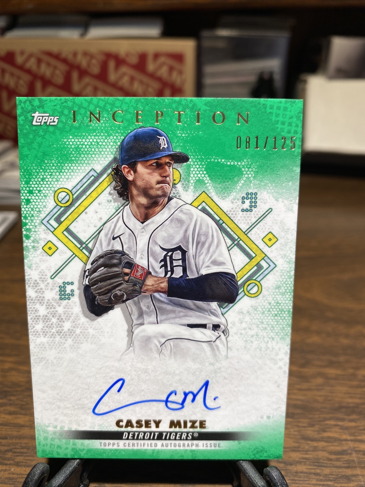 2022 Topps Inception Casey Mize Green Auto /125 Detroit Tigers ...