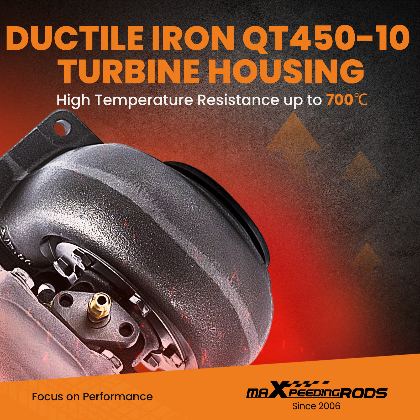 Aftermarket T76 Turbocharger Oil Cooled Journal Bearing V band 500+HP ...