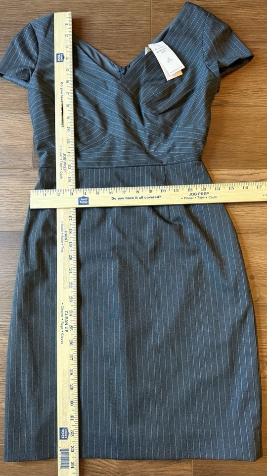 New with Tags Banana Republic Womens Charcoal Gray Pin Stripe Dress ...