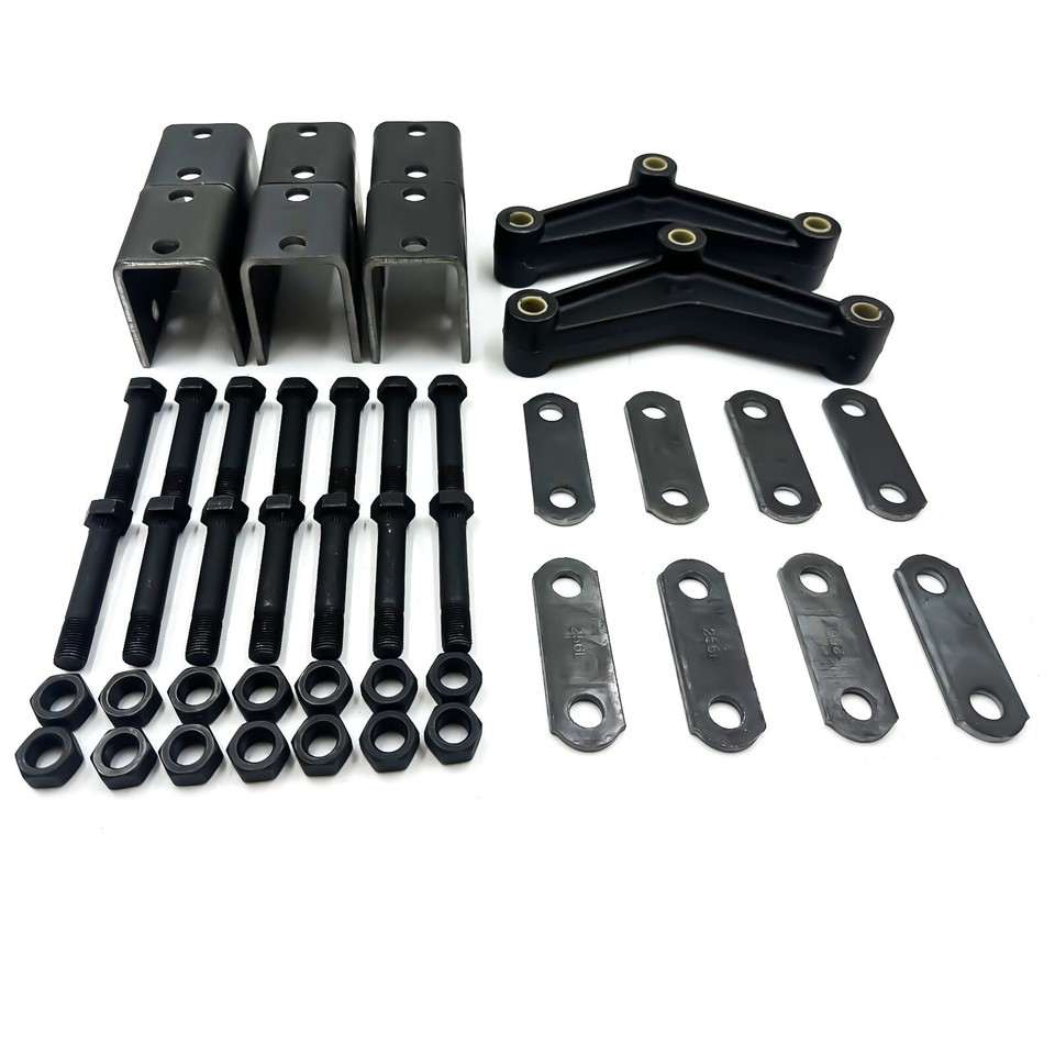 3500lbs Tandem Trailer Axle Suspension Set Leaf Springs U-bolt + Hanger ...