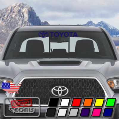 Blue Windshield Banner Vinyl Decal Sticker for Toyota Tacoma Camry ...