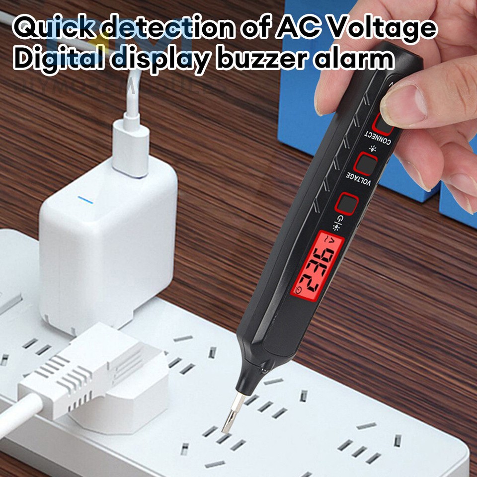 AC/DC Non-Contact Electric Sensor Tester Pen Voltage Detector Test ...