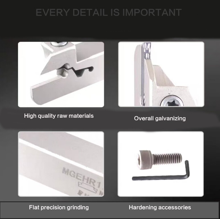 MGEHR1010-1.5 CNC Lathe Turning Tool Holder + MGMN150 Grooving Cut Off ...