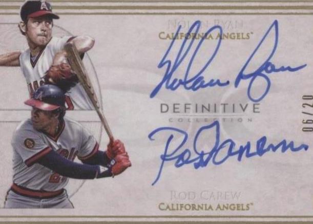 2017 Topps Definitive Collection - Dual Autograph Collection Nolan Ryan ...