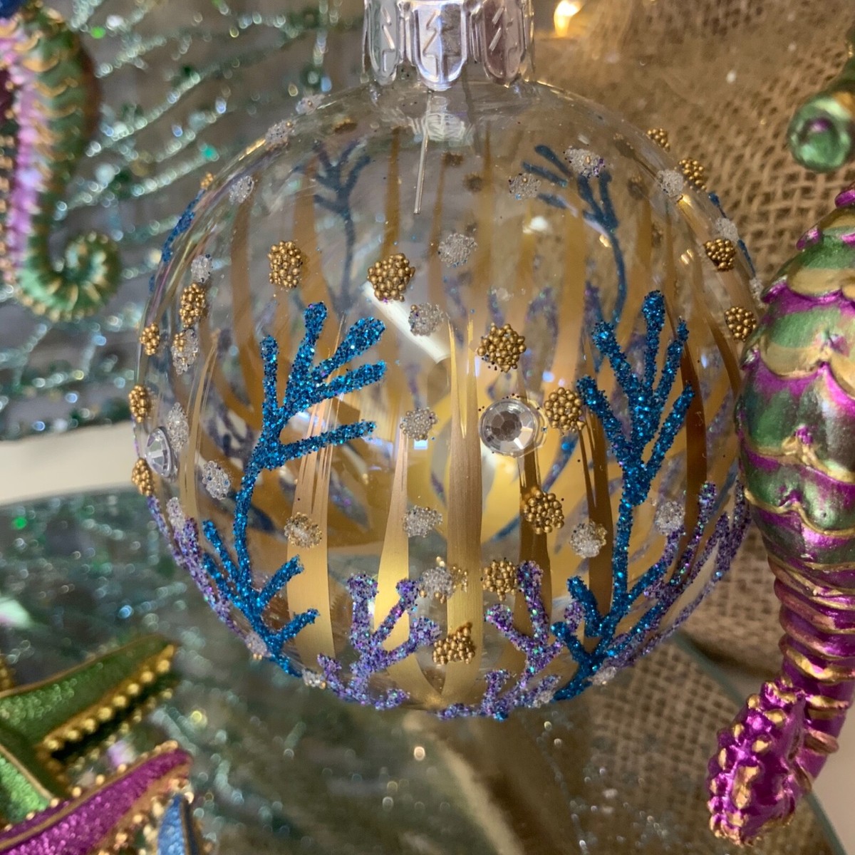 Mermaid Christmas Tree Topper Midwest CBK Mermaid Pretty Pink Resin