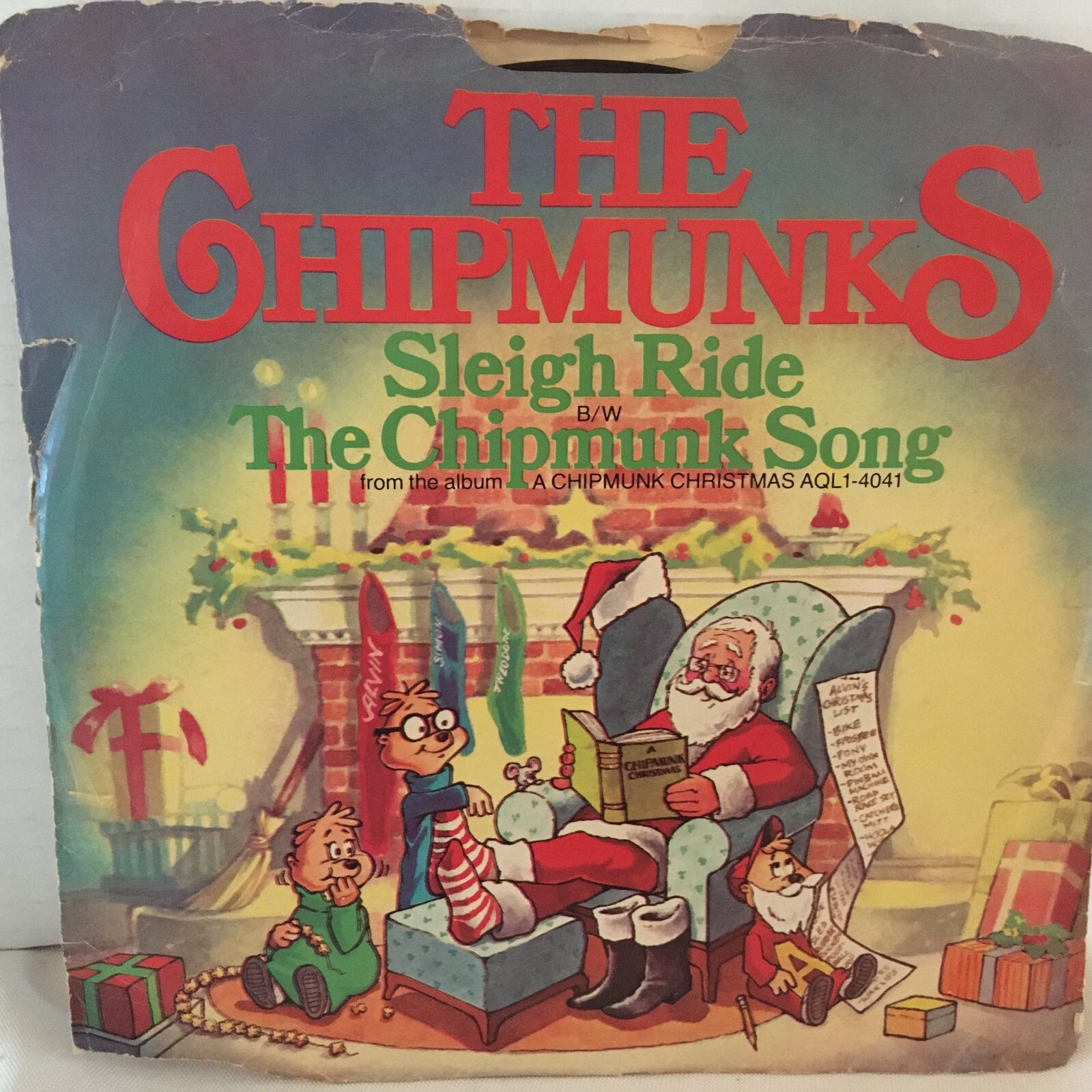 THE CHIPMUNKS 45 VINYL , SLEIGH RIDE / THE CHIPMUNK SONG | eBay